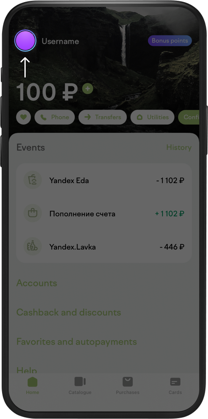 Pay via a free physical card in Russia
